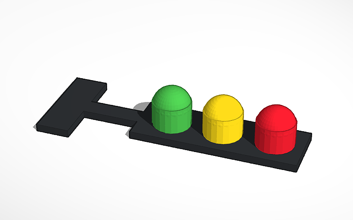 3D design Traffic Lights - Tinkercad