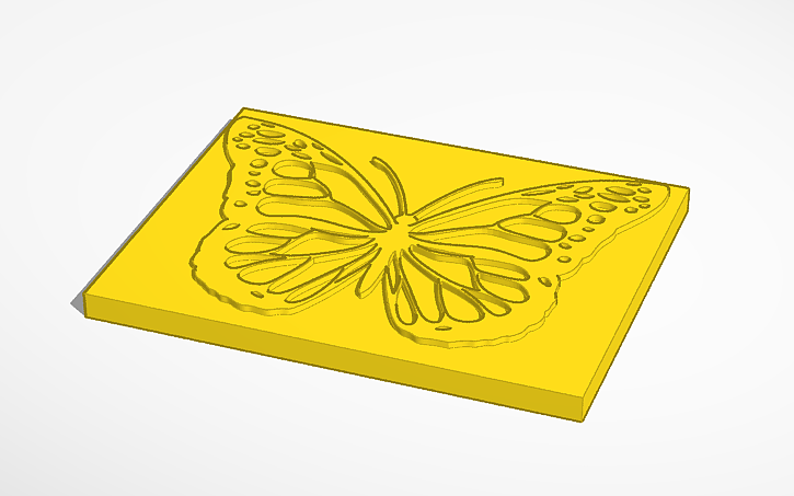3D design From internet to tinkercad butterfly - Tinkercad
