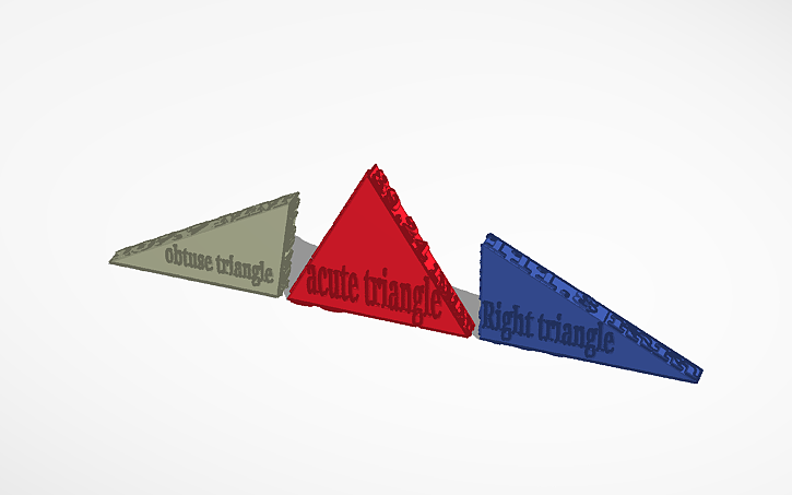 3D design triangles - Tinkercad
