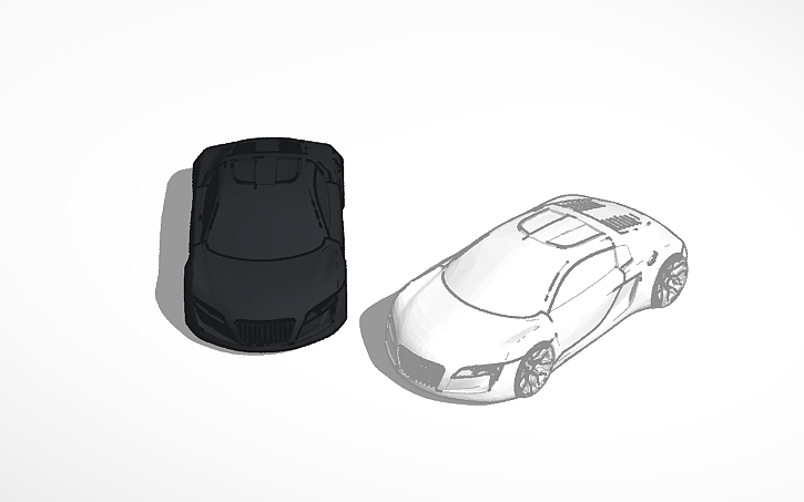 3D design audi r8 - Tinkercad