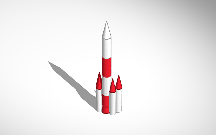 3d Design Rocket Model Tinkercad