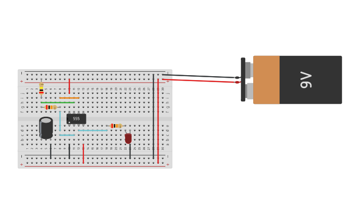 Circuit Design Таймер Ne555 Tinkercad
