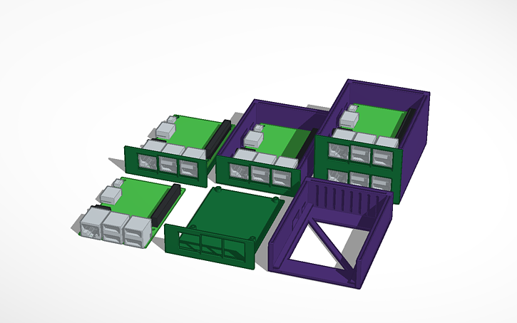3D design Raspberry Pi Stacking Case | Tinkercad