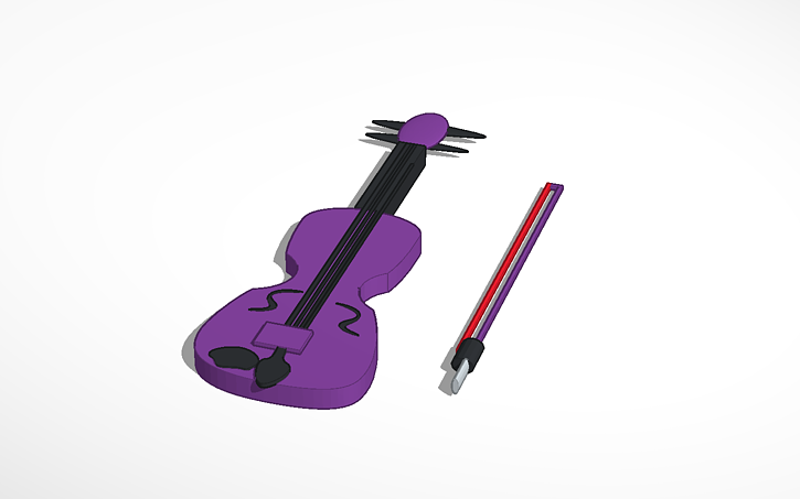 3D design Violin - Tinkercad