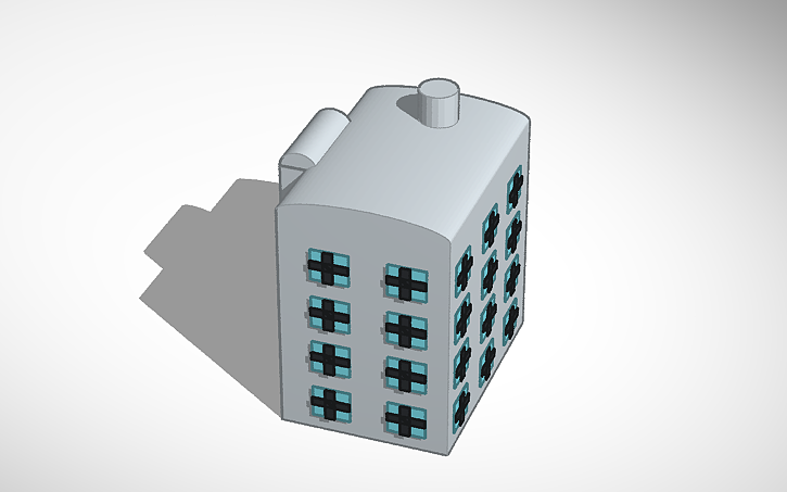 3D design building for city | Tinkercad