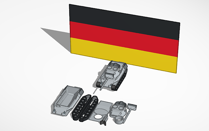 3D design Leopard 1 WOTB - Tinkercad