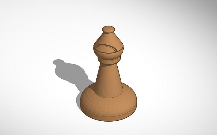 3D design Alfil de ajedrez - Tinkercad