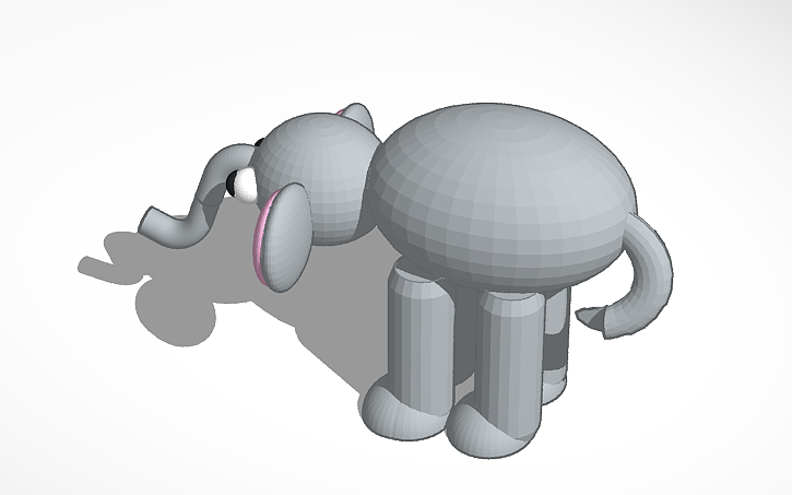 3D design Elephant | Tinkercad