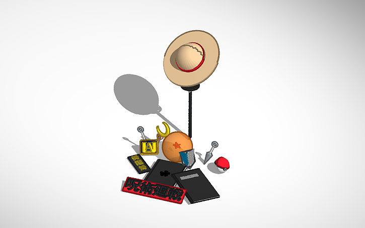 3D design anime altar - Tinkercad