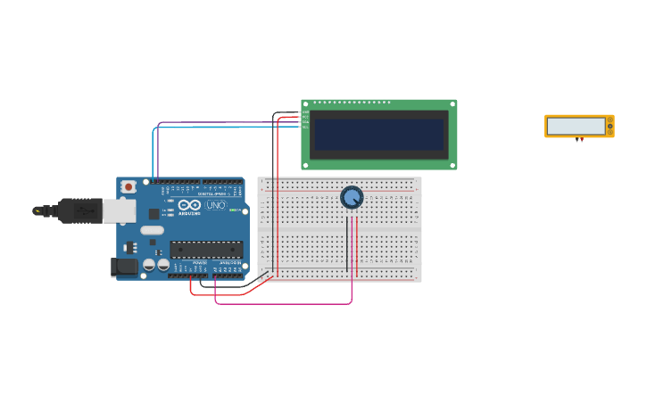 Circuit design Copy of CLASE LCD - Tinkercad