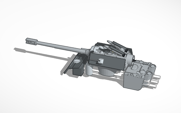 3D design Modern Panther tank - Tinkercad