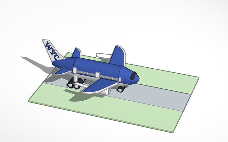 3D design Exquisite Airplane - Tinkercad