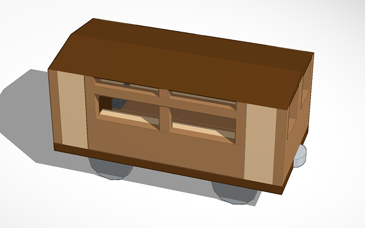 3D design 2nd class coach | Tinkercad