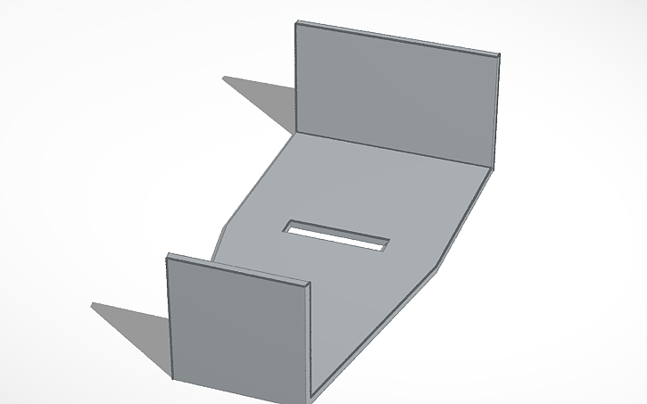 3D design GPS mast, side of drone battery - Tinkercad