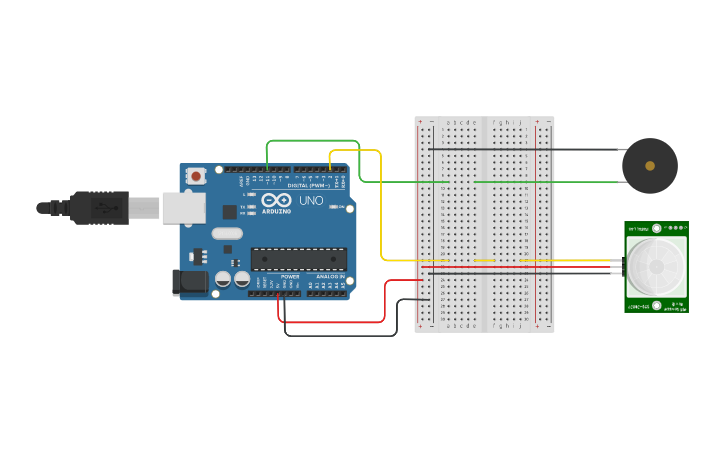 Circuit Design Arduino Object Detector Tinkercad