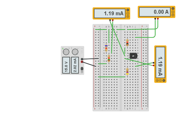 Circuit design electric Circuit Task 1 | Tinkercad