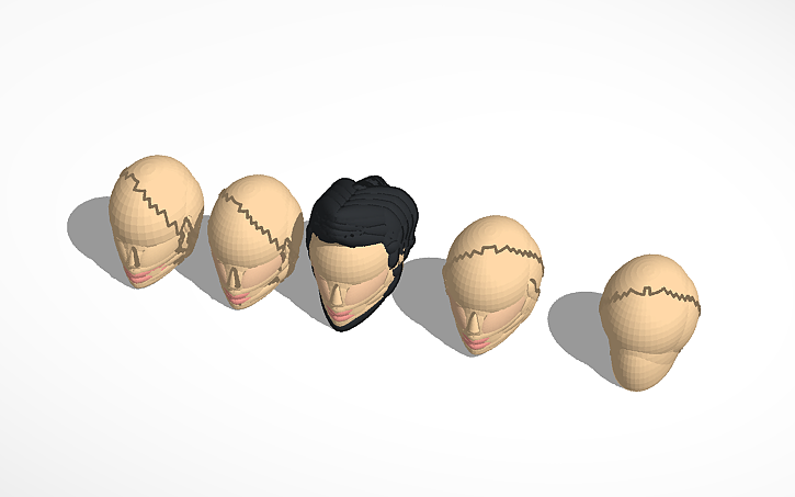 3D design head - Tinkercad