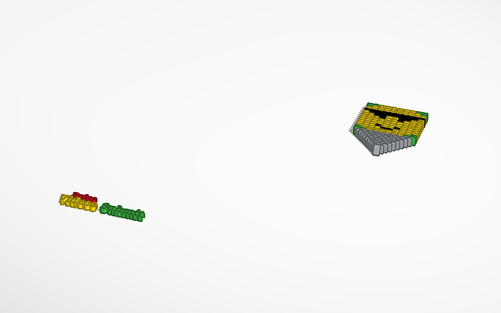 3d Design Copy Of Pixel Art Domino Contest Tinkercad
