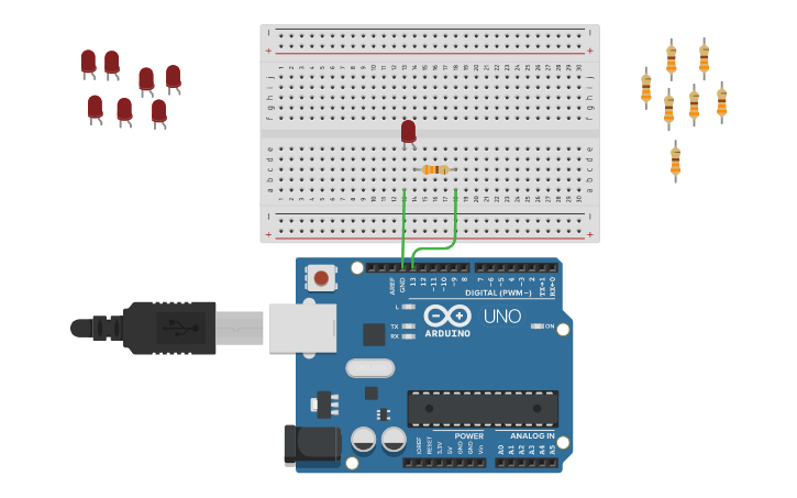 Circuit design Intro Arduino | Tinkercad Circuit design Intro Arduino | Tinkercad
