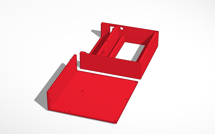 3D design 20x4 LCD Case with Arduino Space V2 - Tinkercad