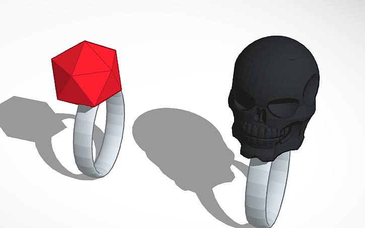 3D design Swanky RINGS | Tinkercad