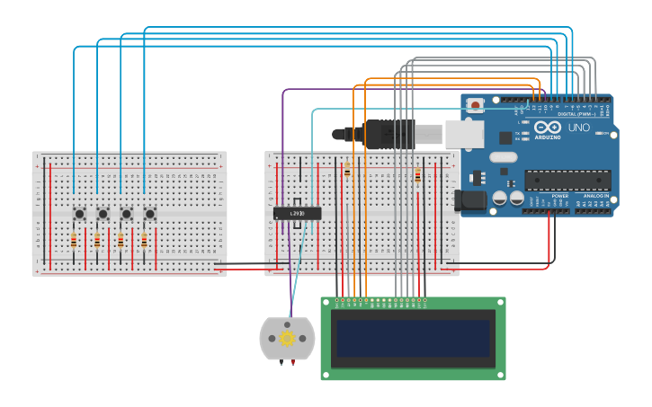 Circuit design Project ESTK Elevator - Tinkercad