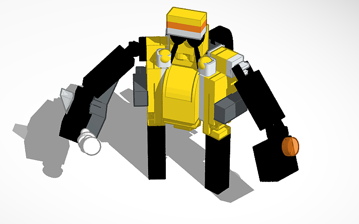 3D design transformers: leverage (robot) | Tinkercad