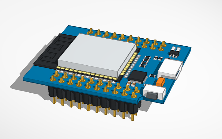 3D design Wemos ESP32 D1 Mini | Tinkercad