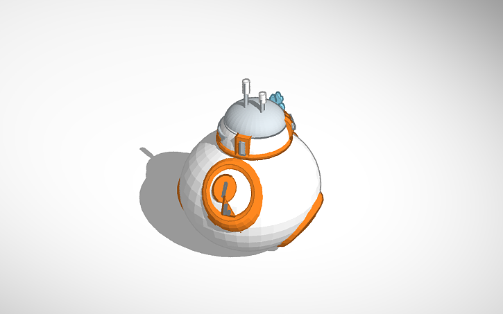 3D design BB-8 thumbs up STARWARS | Tinkercad