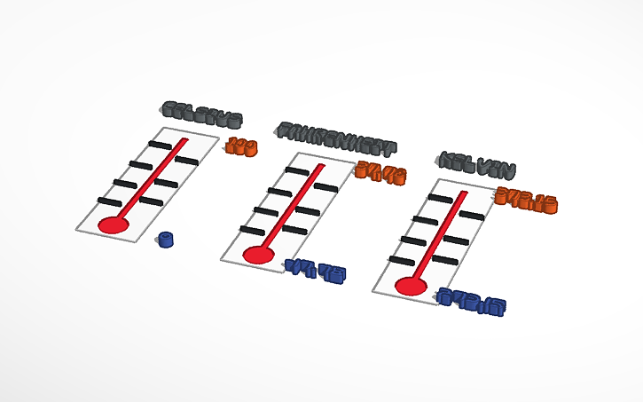 3d Design Thermometer Tinkercad