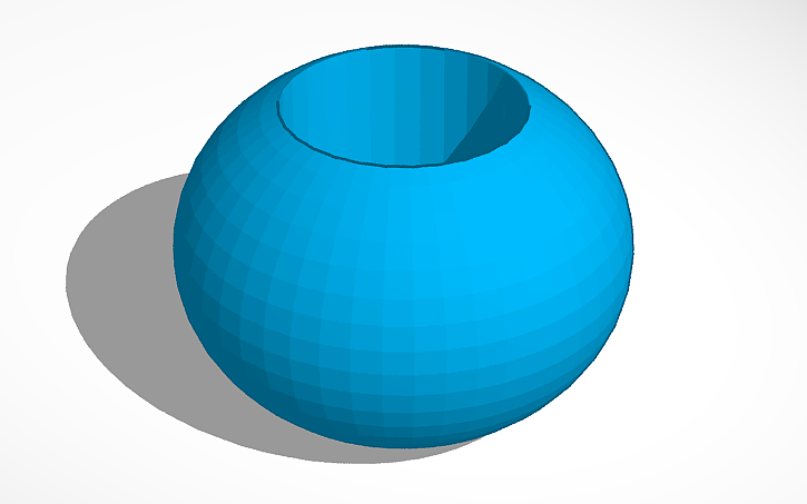3D design small stopper ball(12mm) - Tinkercad