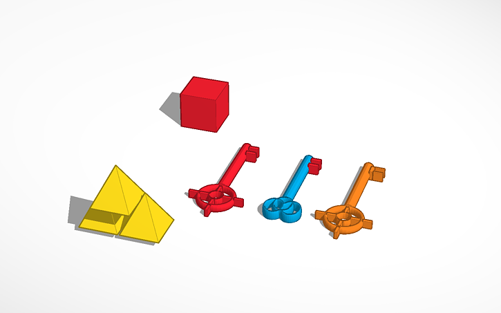 3D design Skeleton Key - Tinkercad
