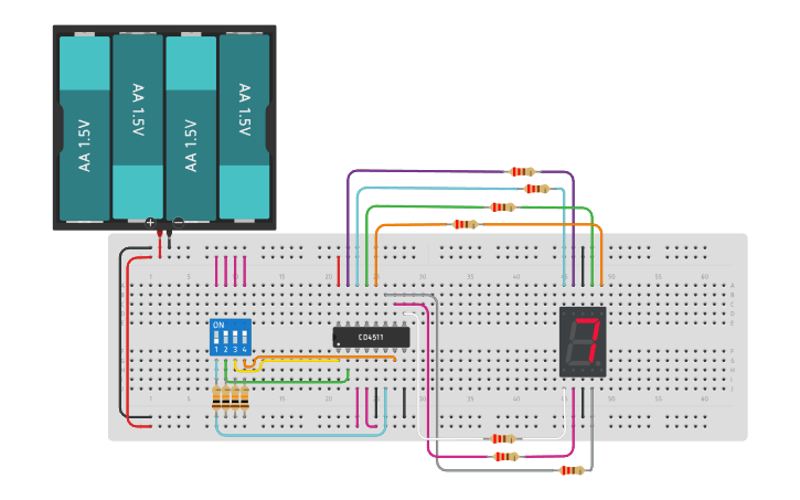 Circuit Design Lab 6 Combinational Circuits Bcd To 7 Segment Display Tinkercad
