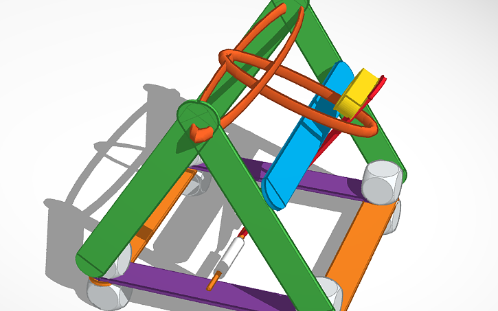 3D design Trebuchet - Tinkercad