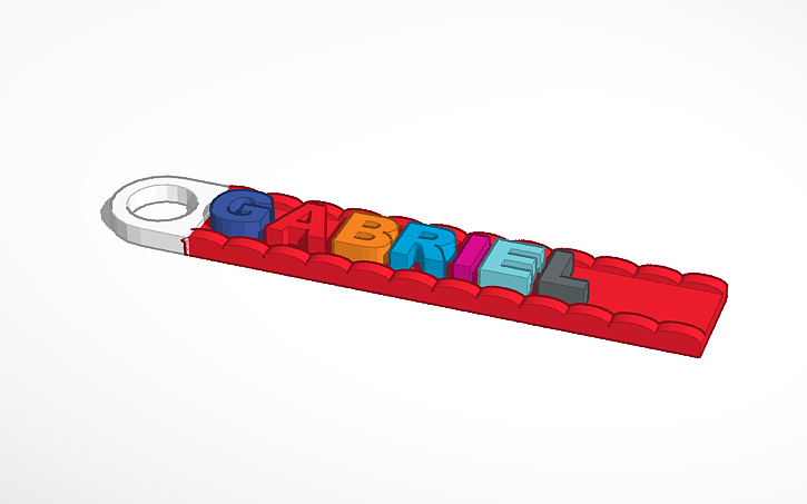 3D design Gabriel_Keychain - Tinkercad